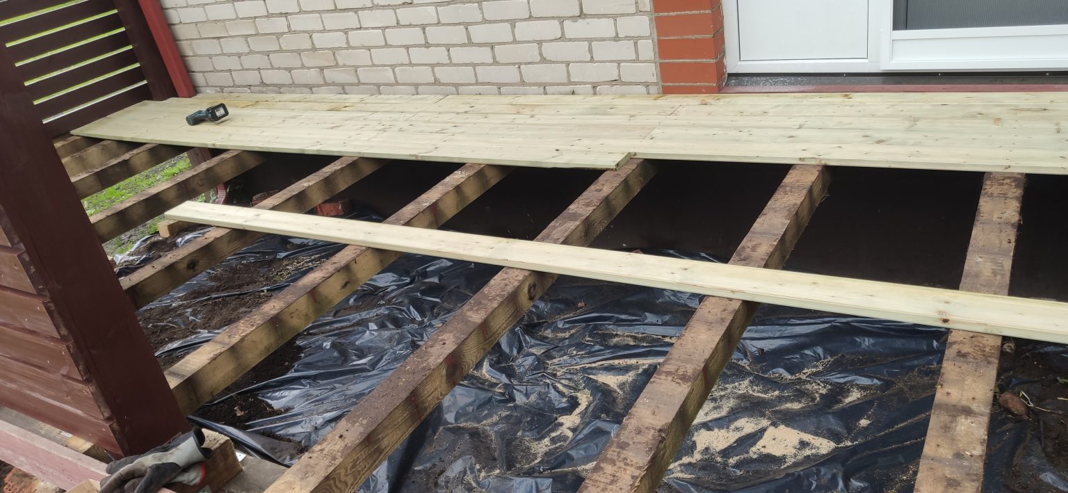 How I Built Terrace Deck And Roof Construction DIY (Costs Included ...